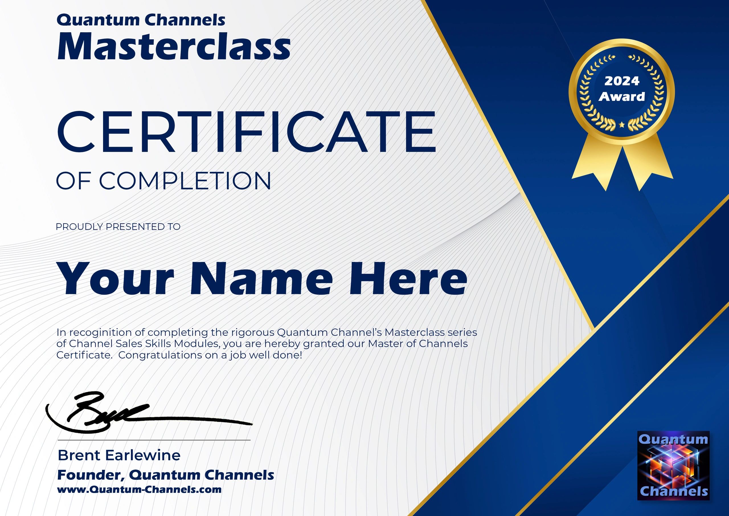 Earn Your Channel Master Certification